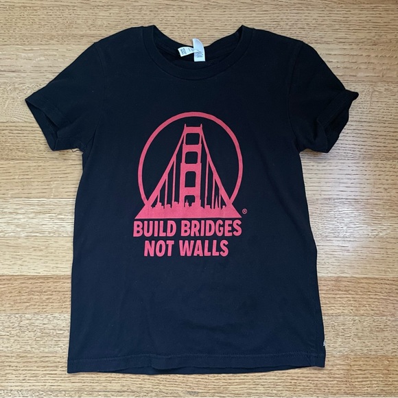 Shirts & Tops | Sanfranpsycho Build Bridges Not Walls Tee S | Poshmark